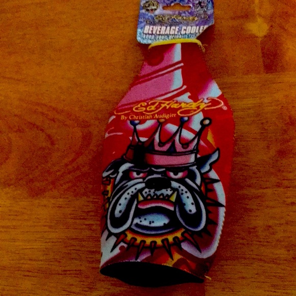 Ed Hardy | Kitchen | Ed Hardy Beerbeverage Coosie Bottle Holder Y2k ...
